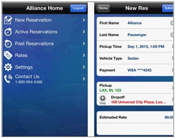 Alliance Limousine Inc. Introduces New Mobile App